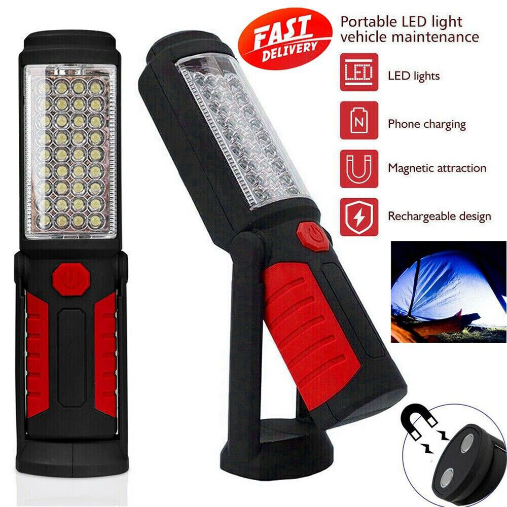 LED COB Hand Torch Car Workshop Inspection Lamp Magnetic Work Light ...