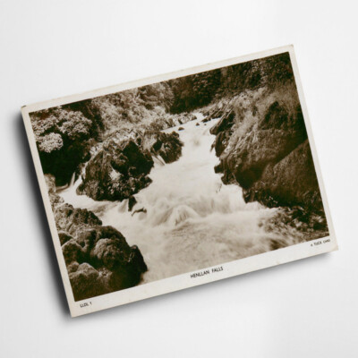 A3 PRINT - Vintage Wales - Henllan Falls | eBay UK