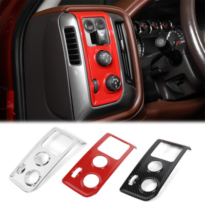 Interior Headlight Switch Panel Trim Cover For Chevy Silverado/GMC ...