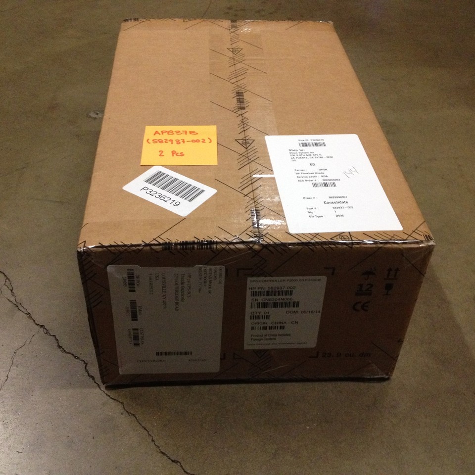 AP837B AP837A 582937-002 HPE P2000 G3 FC/iSCSI MSA CONTROLLER HPE Spare ...