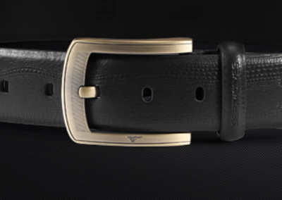 Septwolves Men waist belt cow leather pin lock Buckle black 1207700-1 ...