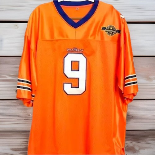 Waterboy Bobby Boucher #9 Football Jersey Adam Sandler Orange Mens 3XL ...
