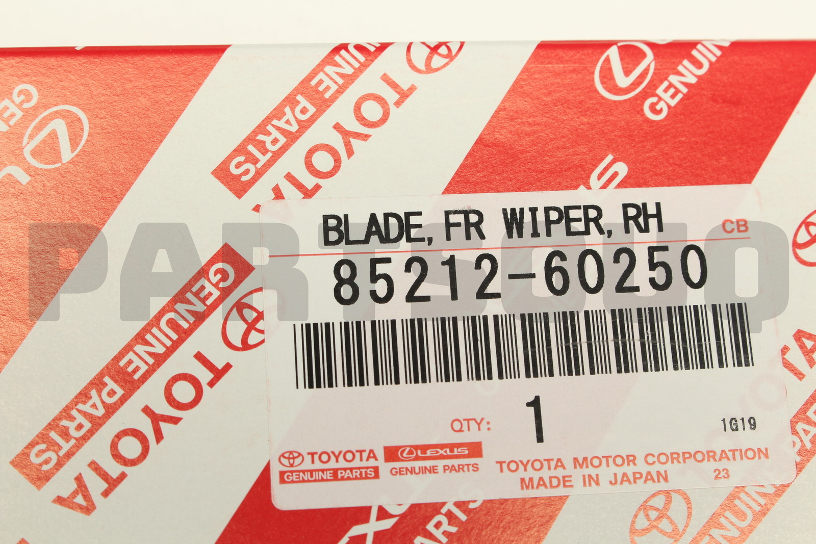 8521260250 Genuine Toyota BLADE FR WIPER RH 85212-60250 | eBay