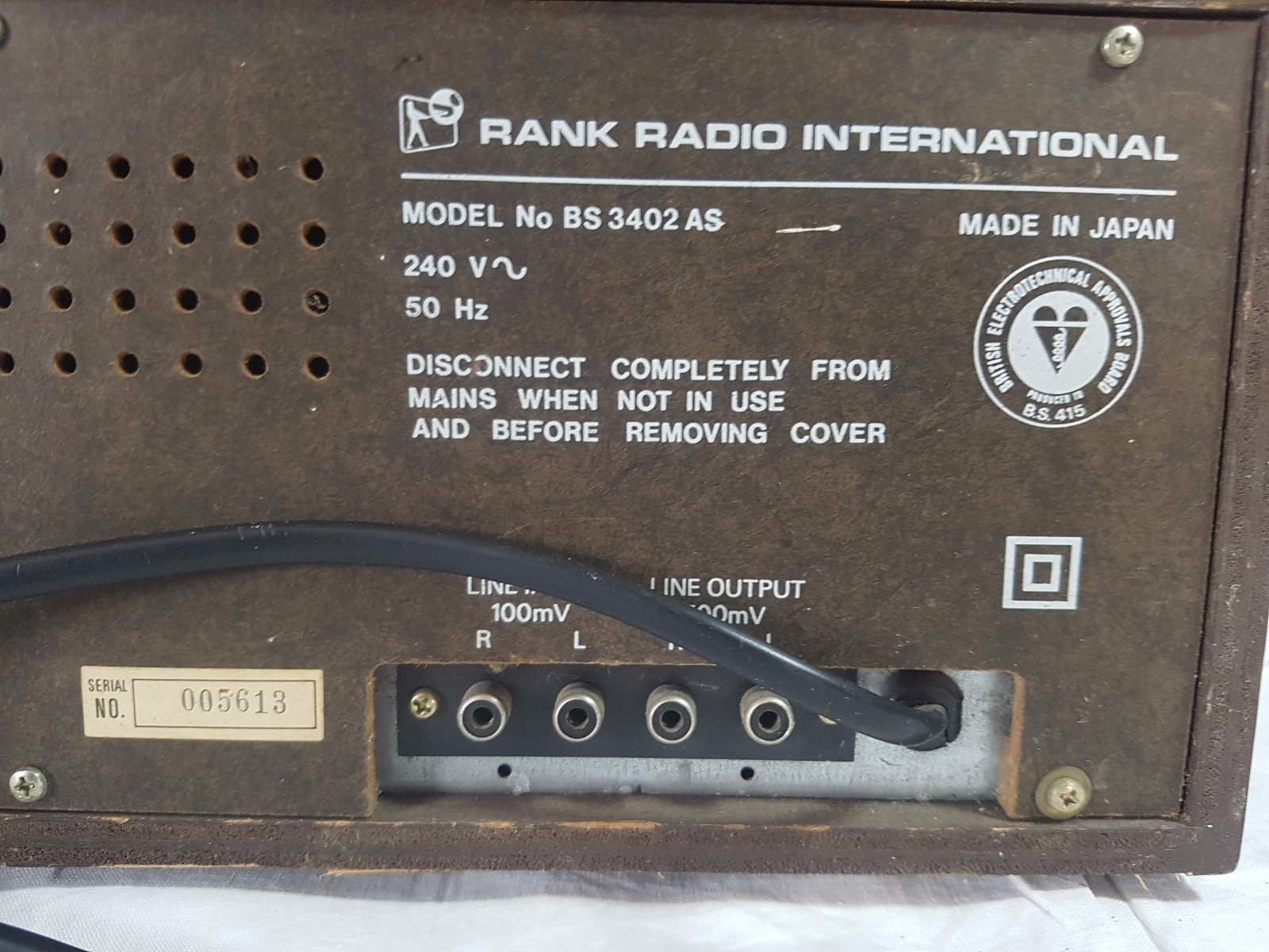 Bush / Rank Radio International BS-3402 Cassette Deck | eBay UK