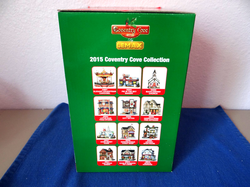 Lemax Sweetalicious Candy Shop Coventry Cove & 3 AC Adapters (New ...