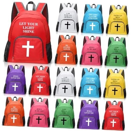 Pack Christian Gifts Backpacks 17" Bible Verse Backpack Bulk ...