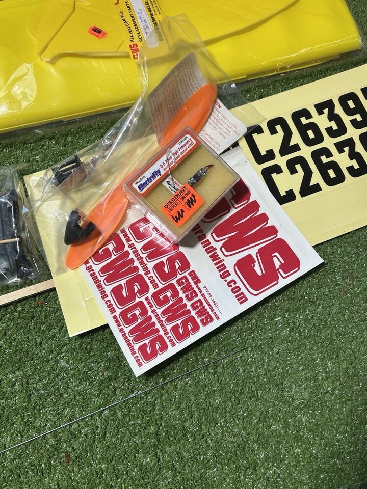 GWS PICO-J3-S RC AIRCRAFT INDOOR FLYER KIT AIRPLANE MODEL New Open Box ...