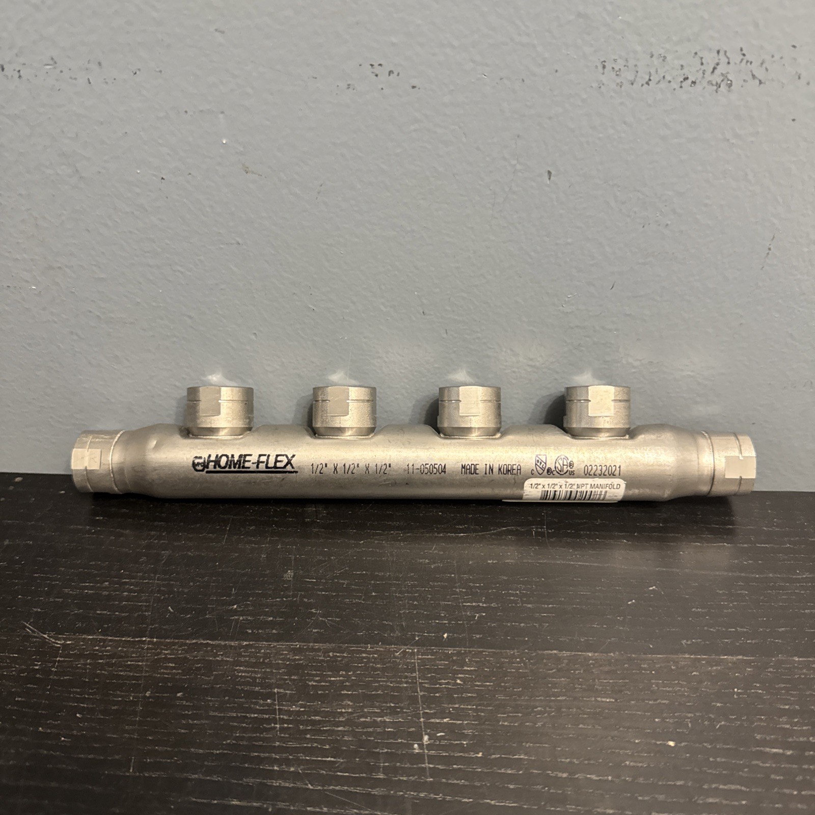 HOMEFLEX Gas Manifold Stainless Steel 1/2 Inch CSST FIPT Natural ...