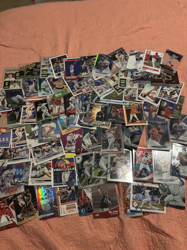 650 Huge Sports Card Lot,Rc,patch,#cards, Silvers, Inserts,base, Old ...