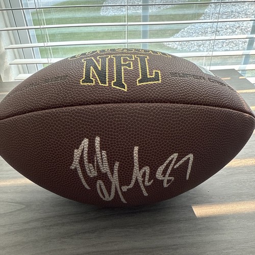 Rob Gronkowski Autographed NFL Football Gronk #87 New England Patriots ...
