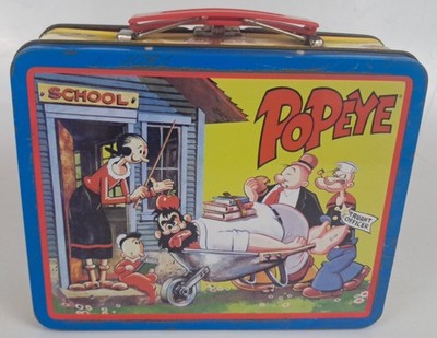 VTG King Features Syndicate 1999 POPEYE THE SAILOR Metal Lunchbox Free ...