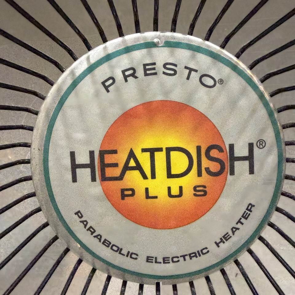Presto HeatDish Plus Parabolic Electric Heater 1000W 120V Instant Heat ...