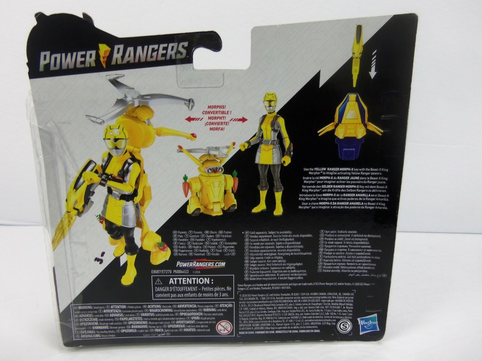 Power Rangers Beast Morphers Yellow Ranger and Morphin Jax Beastbot 6 ...