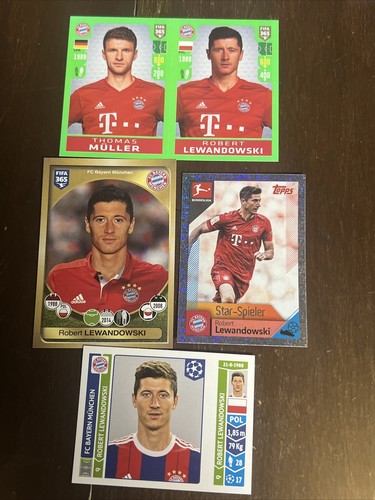 Robert Lewandowski Bayern Munich Panini Topps Stickers Conan Meier ...