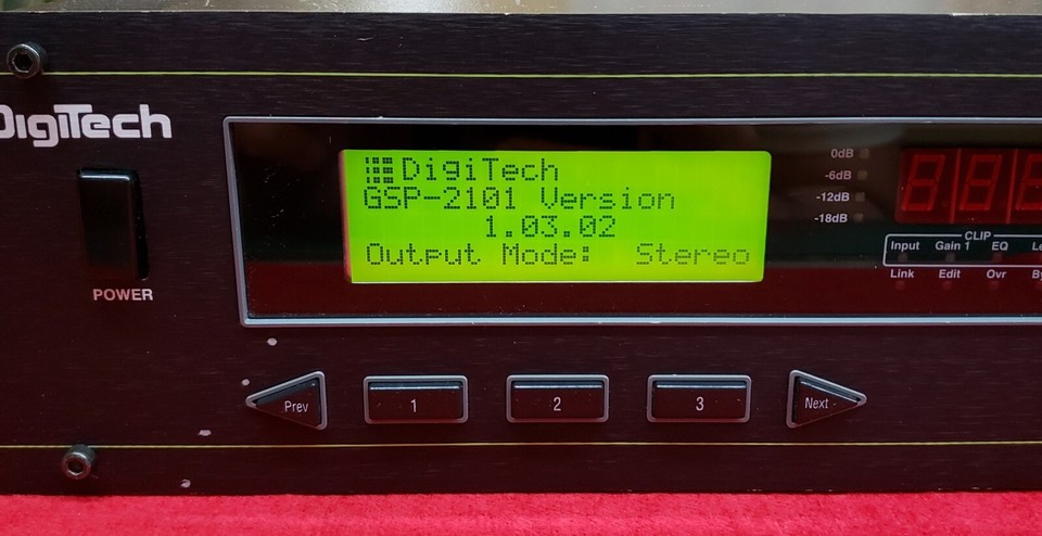 Digitech GSP2101 Studio Tube Preamp/Processor - No Foot Controller ...