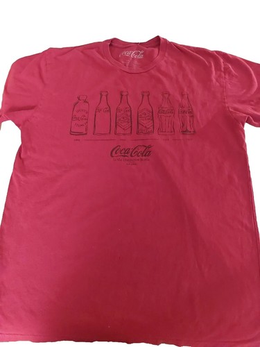 Coca Cola " In the distinctive bottle" Red T Shirt ( Large) Clean Tee ...