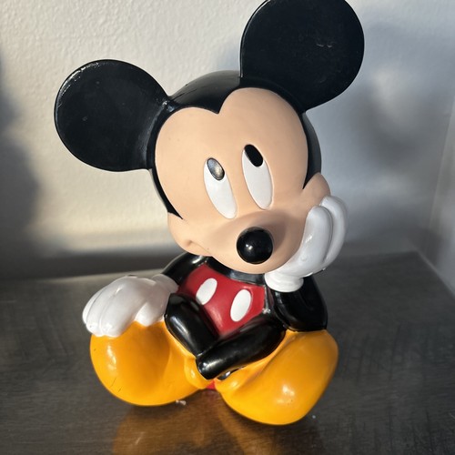 Disney Mickey Mouse Sitting Thinking Pose Collectible PVC Money Coin ...