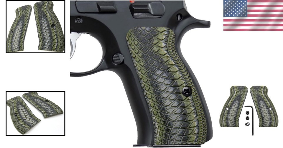Aggressive Snake Scale G10 Grips for CZ PCR & Compact Models - Easy ...