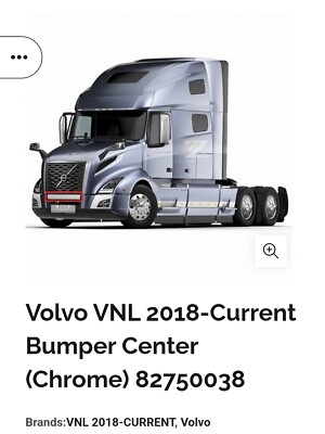 Volvo VNL 2018-Current Bumper Center (Chrome) 82750038 | eBay