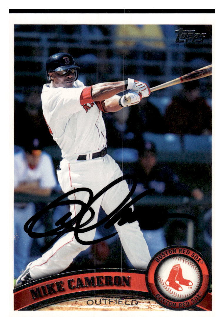 MIKE CAMERON 2011 Topps #357 Red Sox TTM/IP Signed Autographed | eBay
