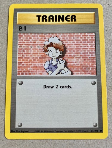 1995 Trainer Bill 91/102 Pokémon Card | eBay