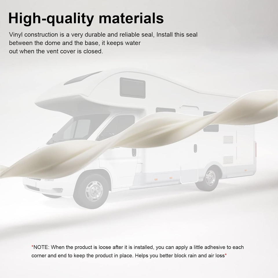 Rv Roof Vent Seal Vinyl Seal Rv Seal for Ventline, Hengs and Camco Roof ...