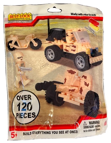 BEST LOCK CONSTRUCTION TOYS MILITARY VEHICLE SET 100% COMPATIBLE 120 ...
