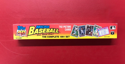 Topps 1991 40th Anniversary Micro Baseball 792 Picture Cards Complete ...