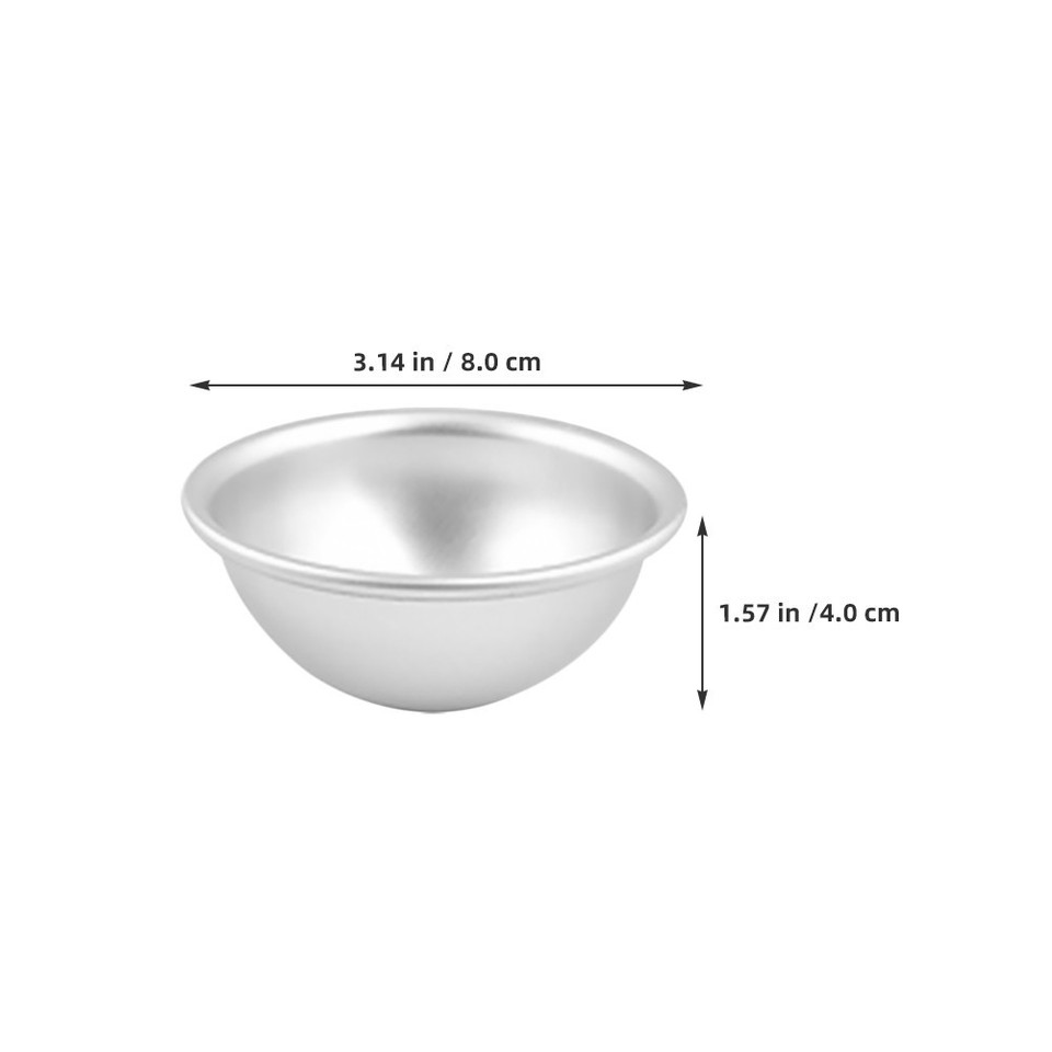10pcs Dome Cake Mold: Aluminum Alloy Half Sphere Baking Pan - Nonstick ...