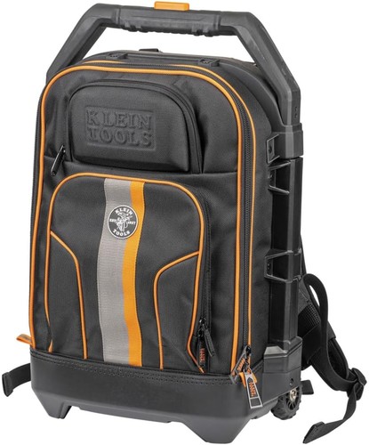 Klein Tools Tradesman Pro Rolling Tool Backpack with 28 Compartments ...
