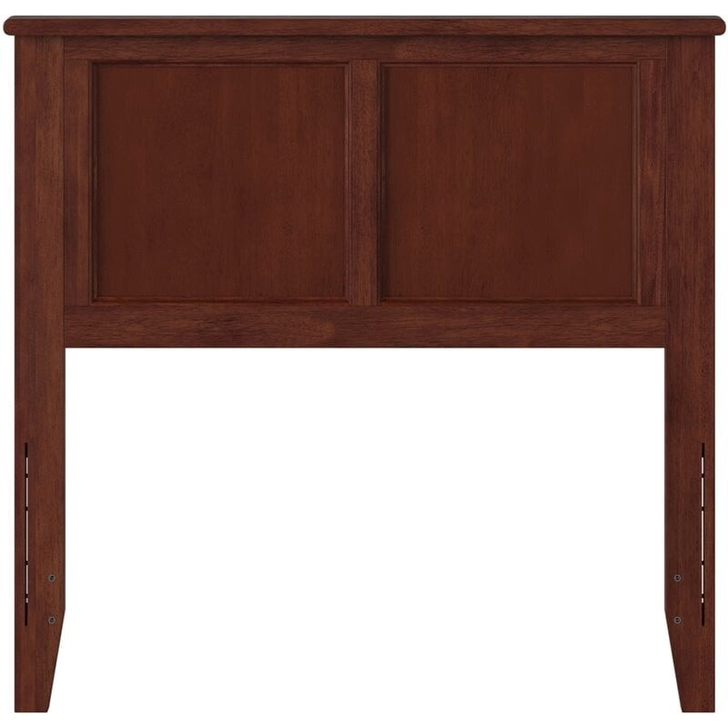 Leo & Lacey Traditional Solid Hardwood Twin Panel Headboard in Walnut ...