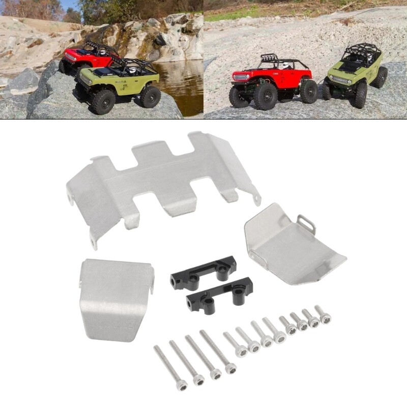 1/24 RC-Axle Protectors Chassis Armor Skid-Plate For Crawler Axia SCX24 ...