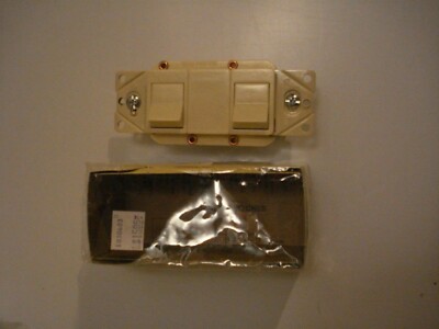 (1260.) Decorator Double Switch with Ground Terminal 3282V | eBay