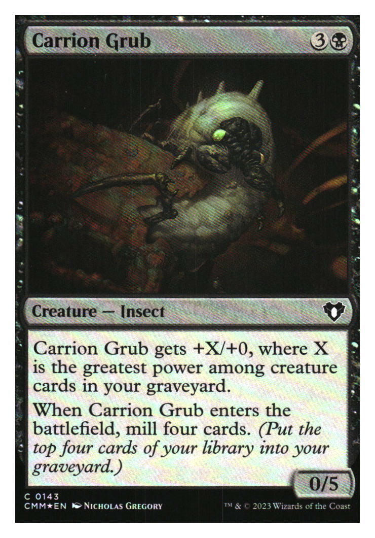 Carrion Grub (Foil) Commander Masters MTG - NM+ | eBay