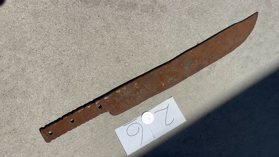 Antique Hand Made Native American Navajo Knife Iron Blade Primitive ...