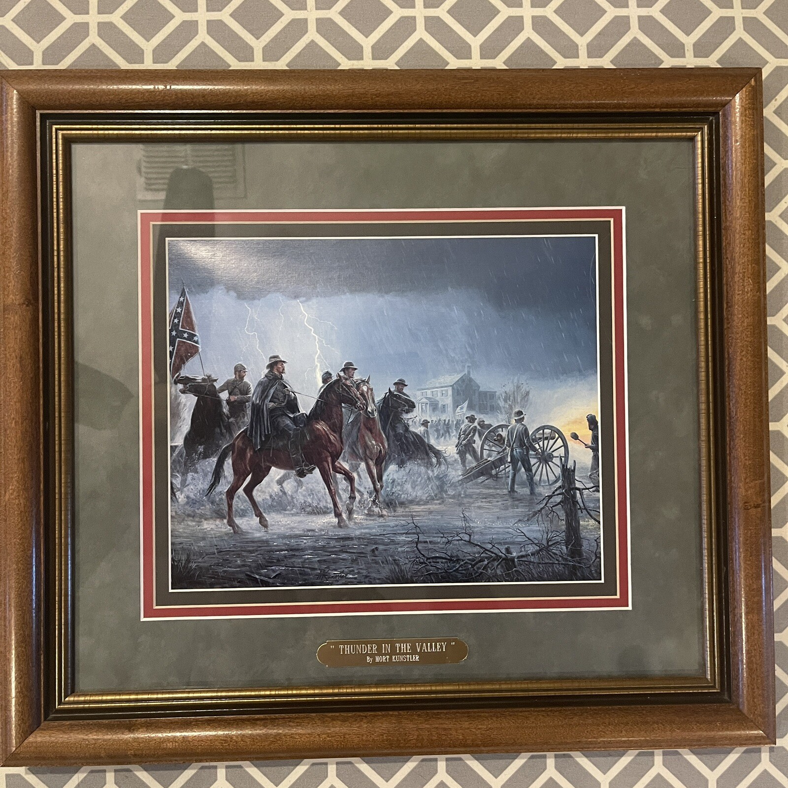 Mort Künstler Thunder In The Valley Civil War Frame & Matted Print ...