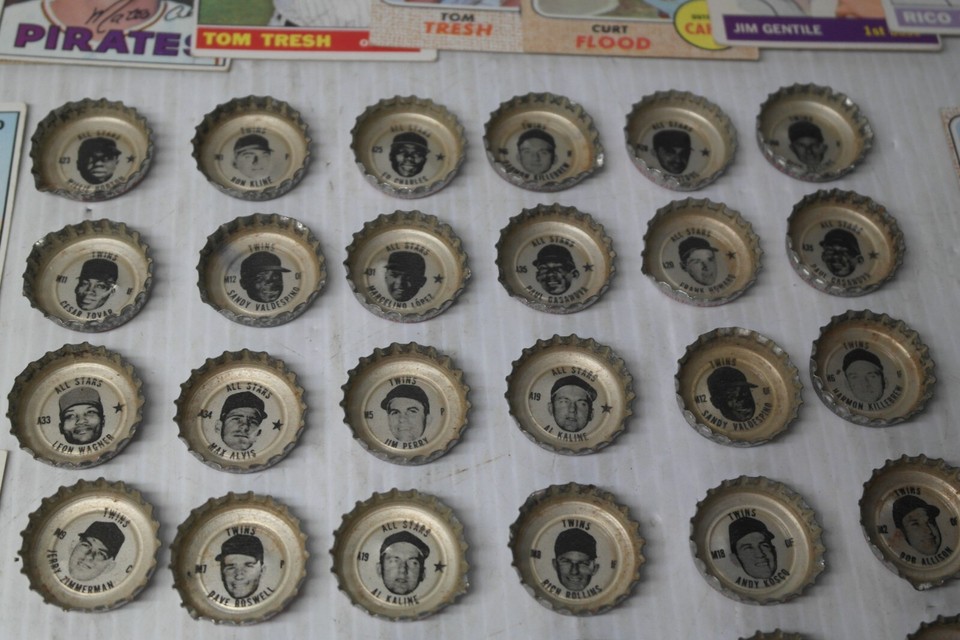 52 Vintage Baseball Coke Coca Cola & Tab bottle caps W/ extras | eBay