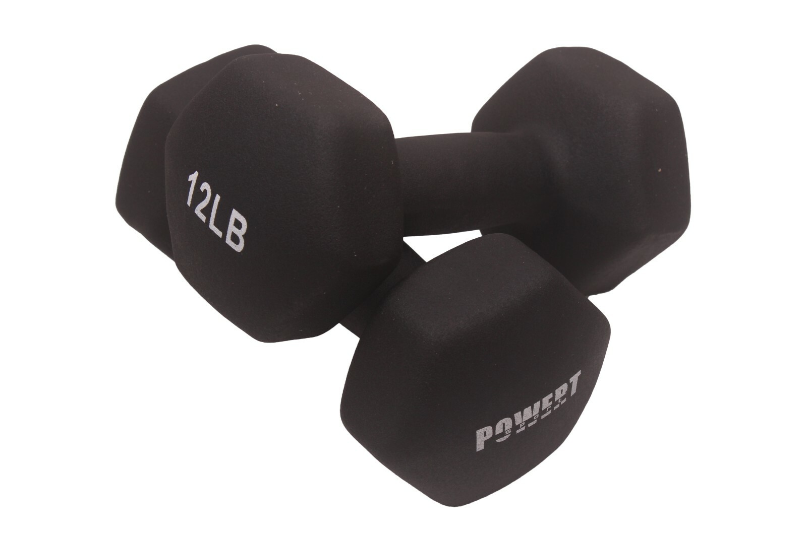 POWERT HEX Neoprene Coated Colorful Dumbbell Weight Lifting Training ...