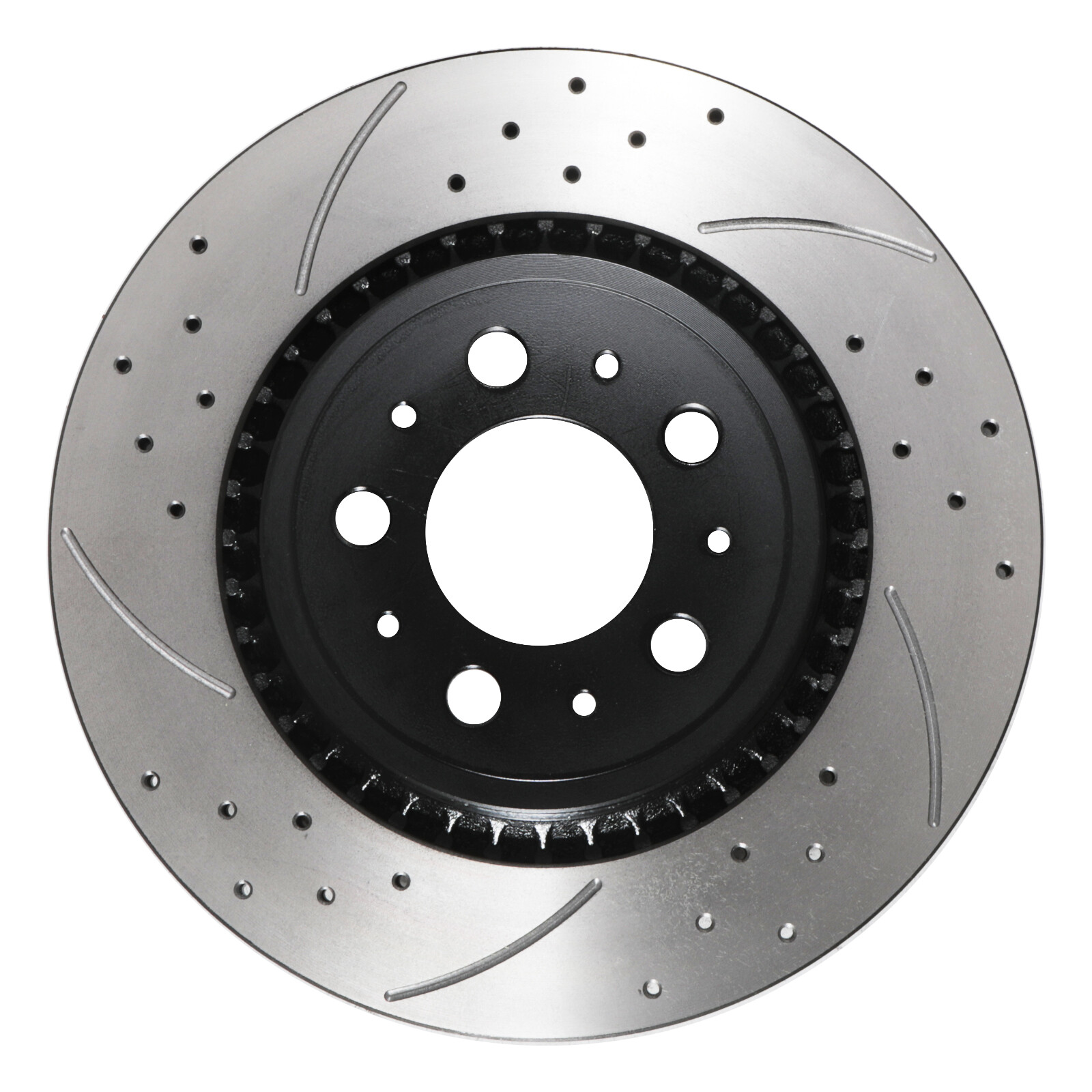 REAR DRILLED GROOVED 308MM BRAKE DISCS FOR VOLVO XC90 XC 90 2.4 D5 2.5 ...