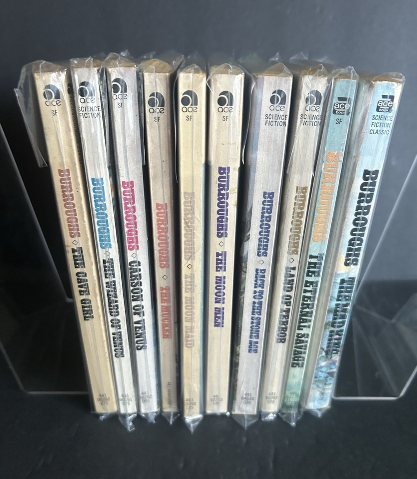 Edgar Rice Burroughs Ace Books Vintage Paperback Lot x 10 Frank ...