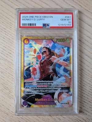 Monkey.D.Luffy SEC EB02-061 25th Anniversary Collection One Piece PSA 10 | eBay UK