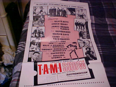 TAMI SHOW POSTER The Supremes Rolling Stones James Brown Chuck Berry ...