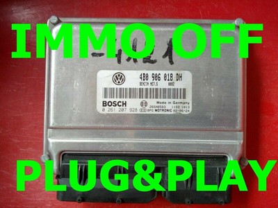 Plug&PIay Immo OFF SUPERB/PASSAT 1.8t AWT ECU 0261207928 4B0906018DH ...