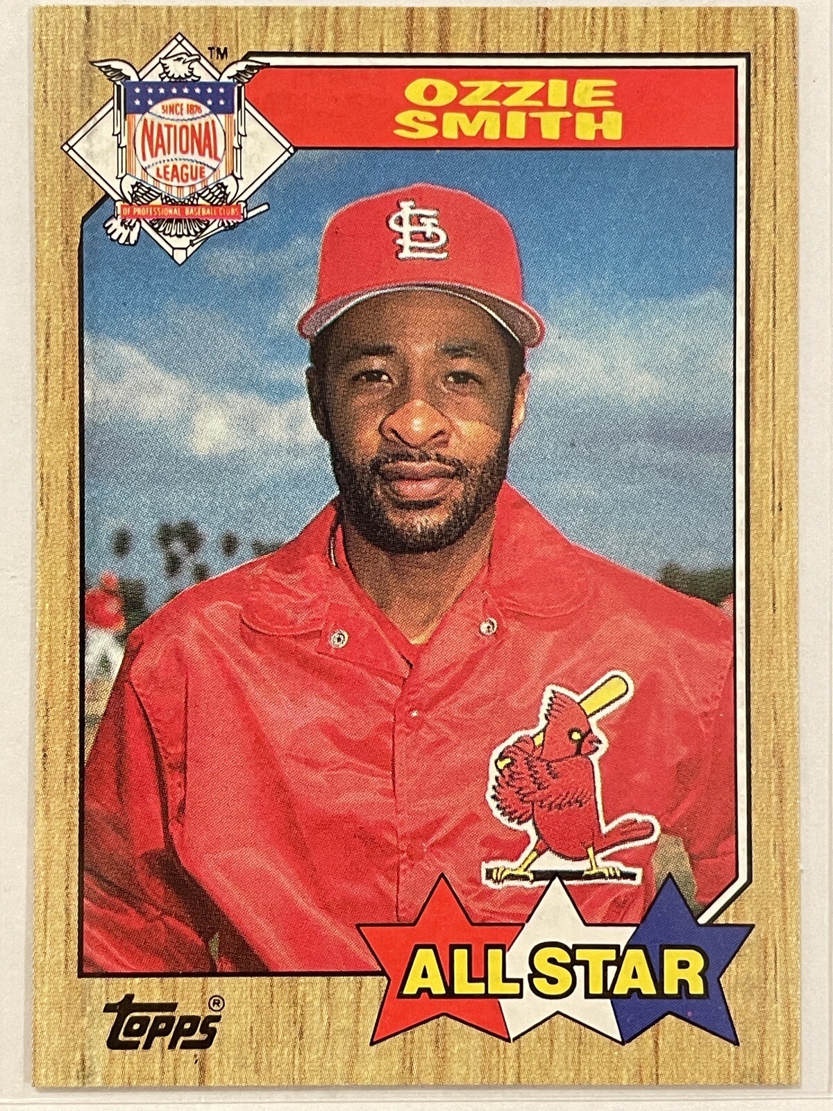 1987 Topps Ozzie Smith All Star #598 Baseball St. Louis Cardinals Hall ...