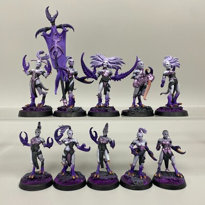 10 DAEMONETTES OF SLAANESH WARHAMMER 40k 40,000 AGE OF SIGMAR AOS CHAOS ...