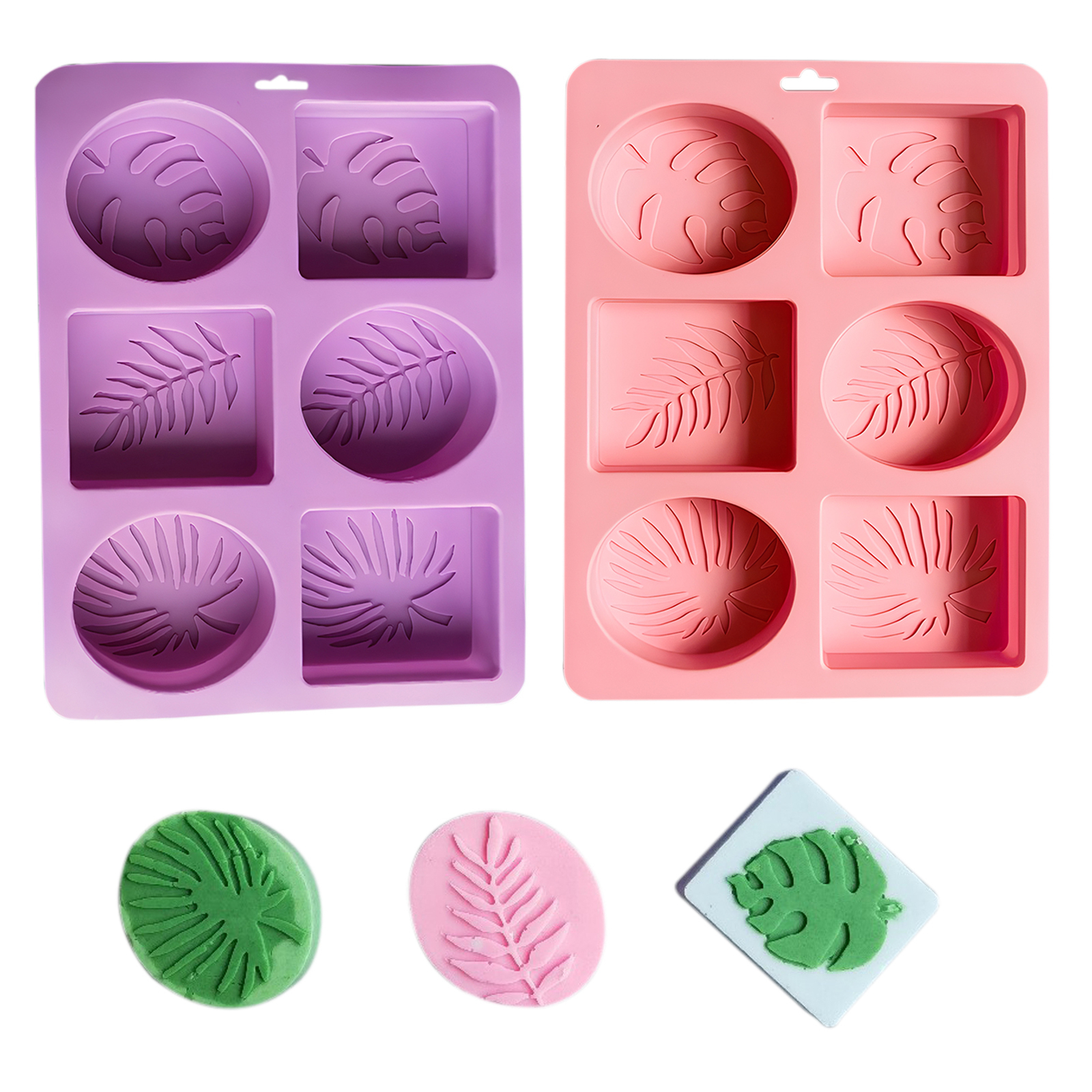 Cake Rectangular For Soap Making Handmade Muffin Silicone Mold 6 Cavity ...