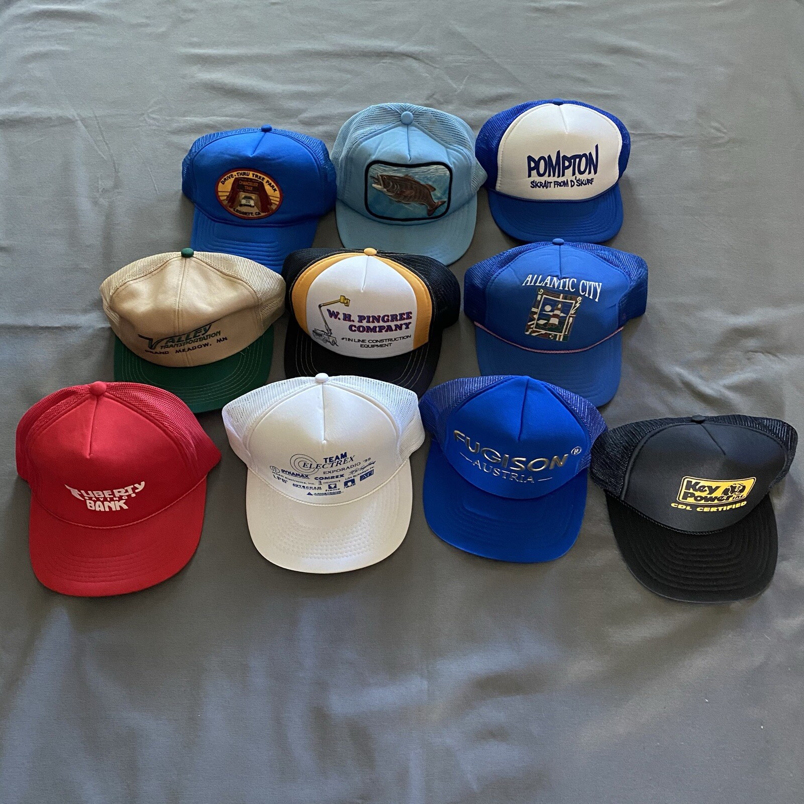 Vtg 90s Trucker Hat Lot Of 10 Nissin Caps Bundle Whol… - Gem