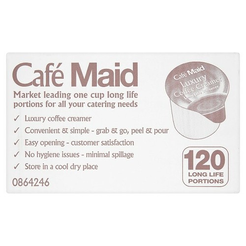 Cafe Maid Luxury Coffee Creamer Pots 12ml Individual Portions Box of ...