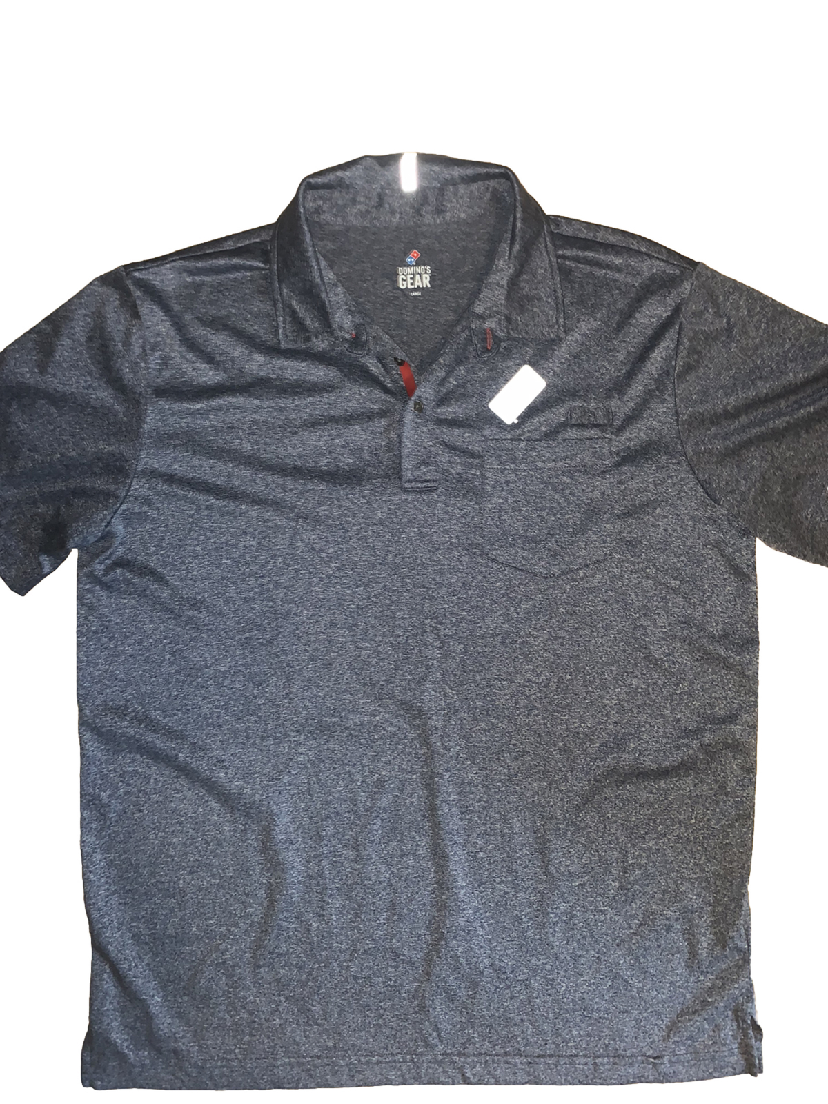Dominos Pizza Gear Employee Uniform Polo Shirt Mens L… - Gem