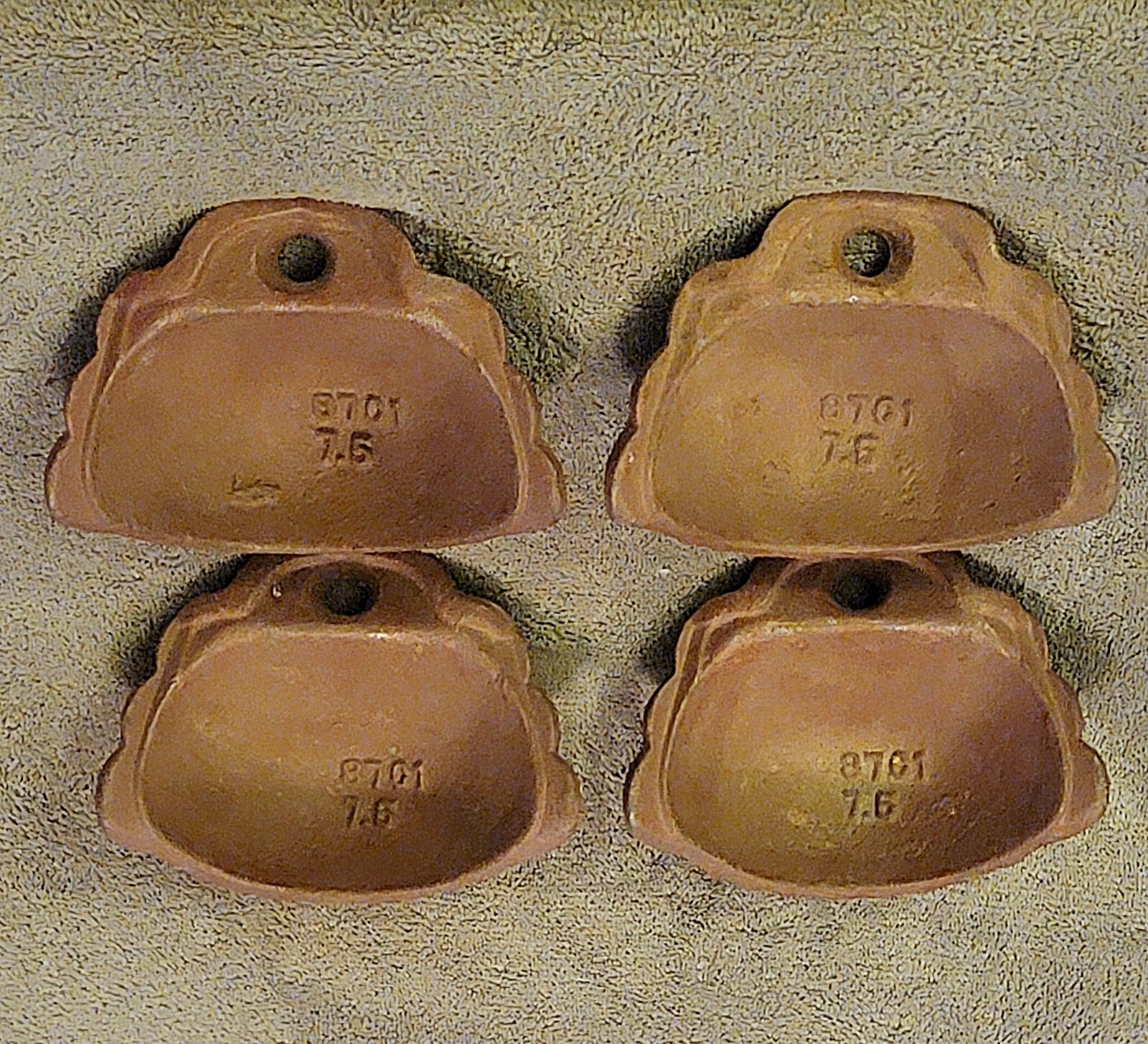 Vintage Matching Set Of Four Heavy Duty Clam Shell Cast Iron Drawer ...